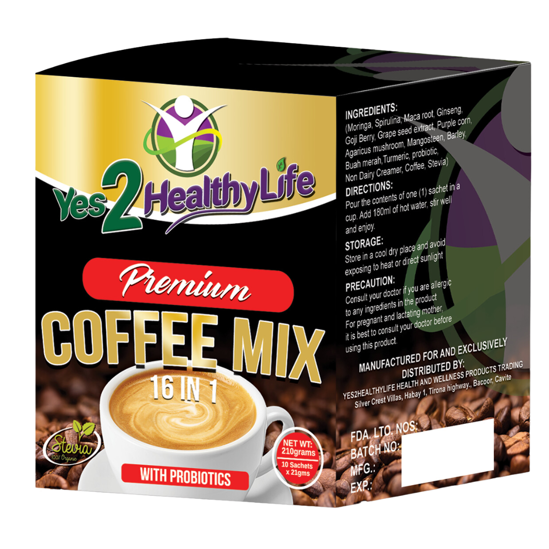 YES2HEALTHYLIFE PREMIUM COFFEE 16-1 MIX with Probiotics – Yes2HealthyLife